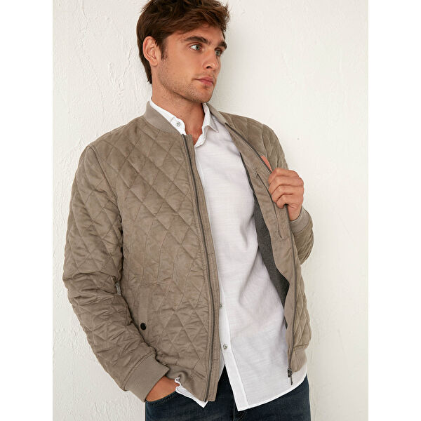 LCW VISION Slim Fit Kolej Yaka Bomber Mont LCW VISION Slim Fit Kolej Yaka Bomber Mont