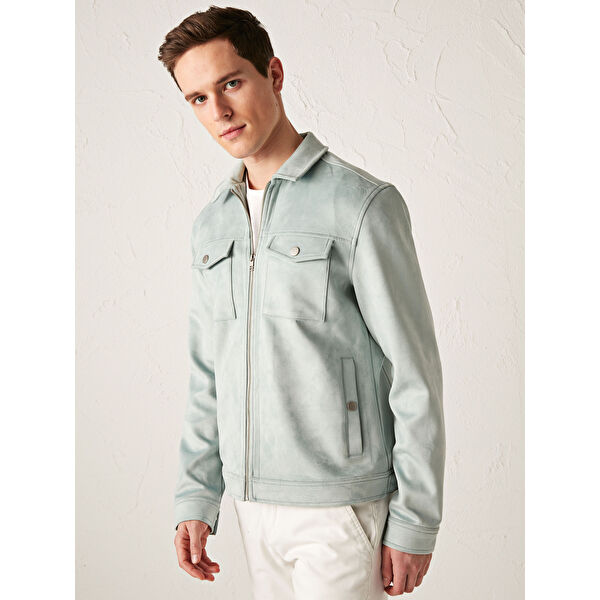 LCW VISION Slim Fit İnce Süet Mont