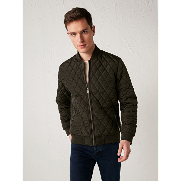 LCW CLASSIC Rahat Kalıp Kapitone Desenli Mont