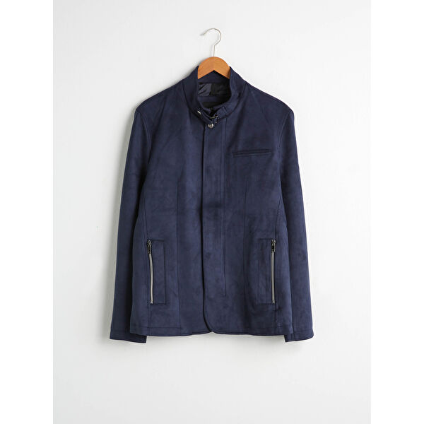 Slim Fit Dik Yaka Süet Ceket Slim Fit Dik Yaka Süet Ceket