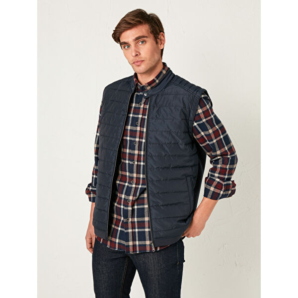 LCW VISION Slim Fit Dik Yaka İnce Şişme Yelek