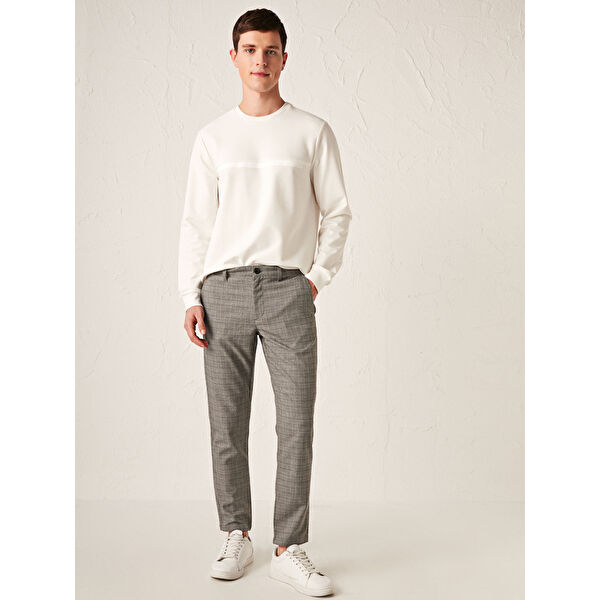 LCW VISION Slim Fit Ekose Pantolon