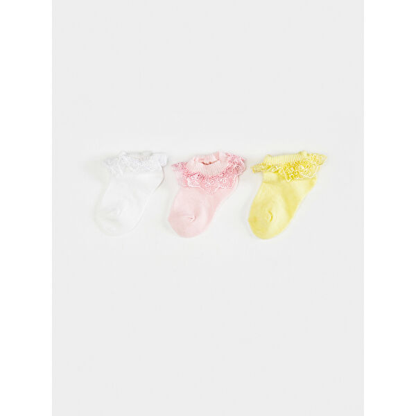 Kız Bebek Patik Çorap 3'lü