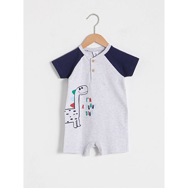 Erkek Bebek Baskılı Tulum