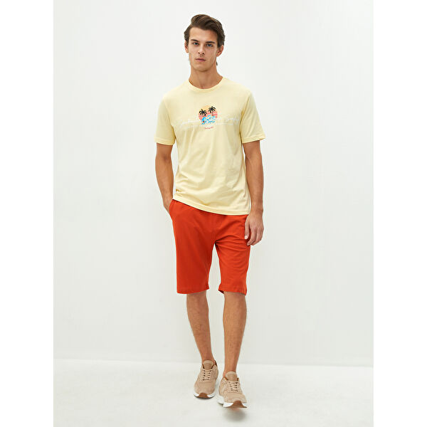 LCW BASIC Standart Kalıp Beli Lastikli Erkek Şort