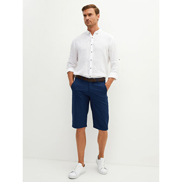 Standart Kalıp Bermuda Erkek Şort Standart Kalıp Bermuda Erkek Şort