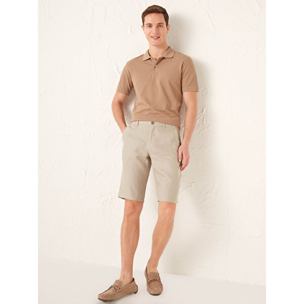 LCW CLASSIC Standart Kalıp Keten Şort