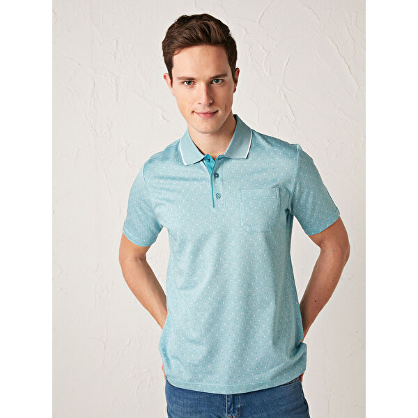 LCW CLASSIC Merserize Polo Yaka Kısa Kollu Desenli Erkek Tişört LCW CLASSIC Merserize Polo Yaka Kısa Kollu Desenli Erkek Tişört