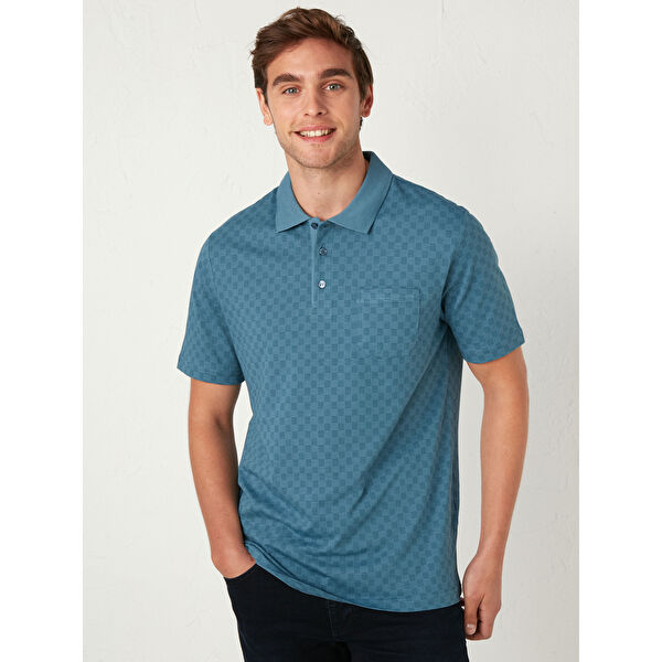 Polo Yaka Kısa Kollu Penye Tişört