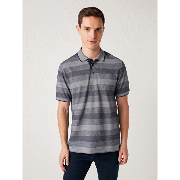 LCW CLASSIC Polo Yaka Çizgili Kısa KolluTişört