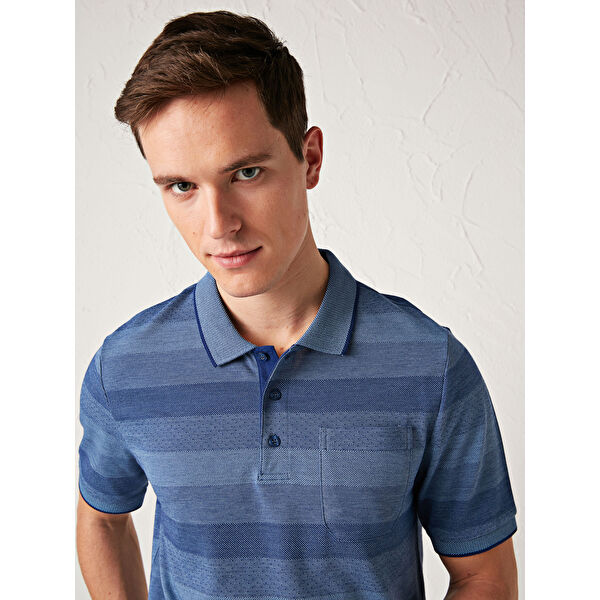 LCW CLASSIC Polo Yaka Çizgili Kısa KolluTişört