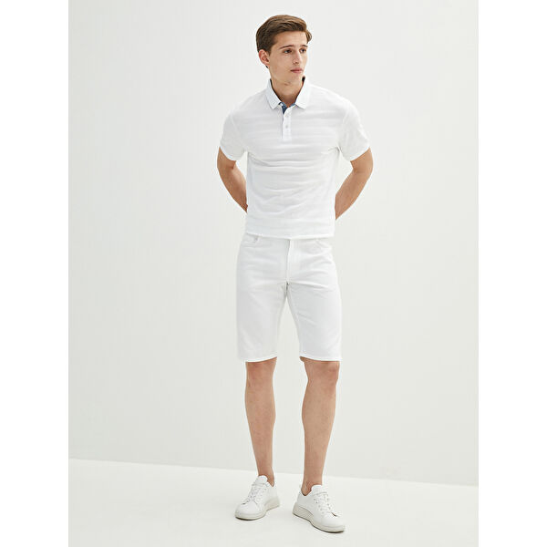 LCW CLASSIC Standart Kalıp Armürlü Şort