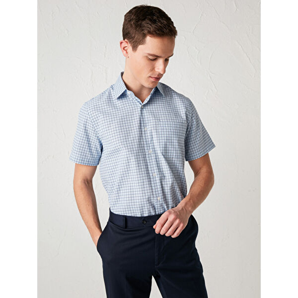 LCW FORMAL Regular Fit Kısa Kollu Oxford Gömlek