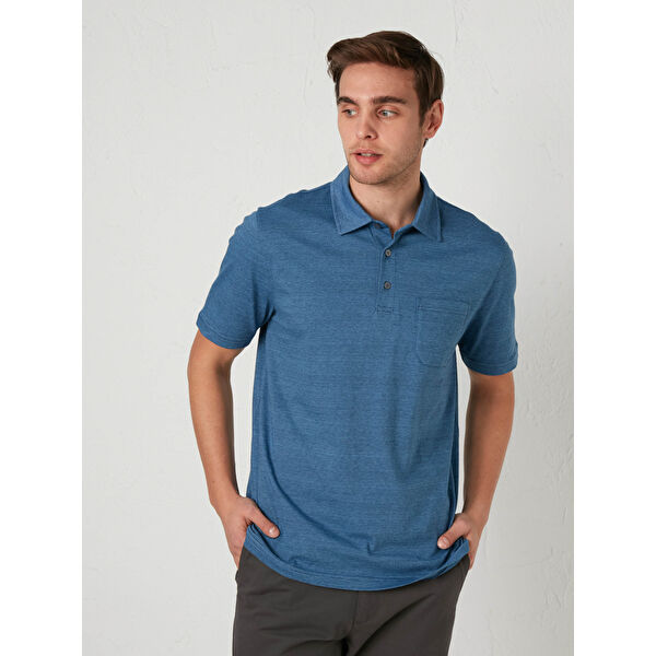 Polo Yaka Kısa Kollu Penye Tişört