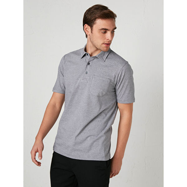 Polo Yaka Kısa Kollu Penye Tişört