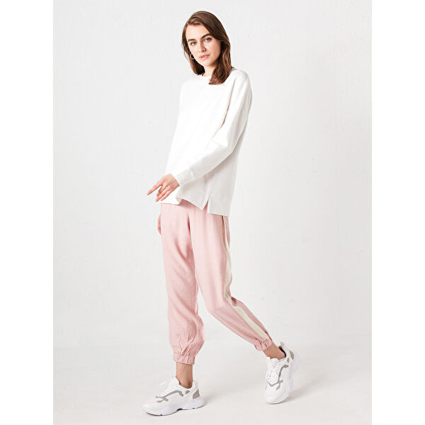 MODEST Şerit Detaylı Beli Lastikli Harem Kadın Pantolon