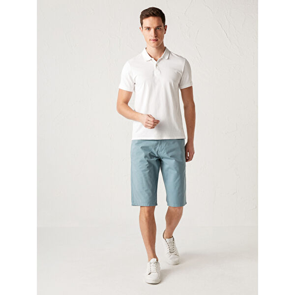 Standart Kalıp Gabardin Şort