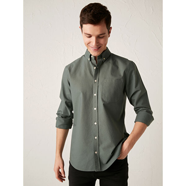 Regular Fit Uzun Kollu Oxford Gömlek Regular Fit Uzun Kollu Oxford Gömlek