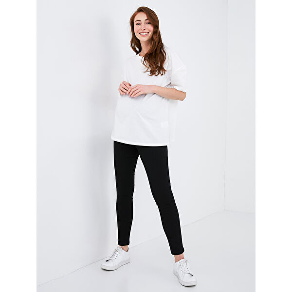 Karın Panelli Cep Detaylı Skinny Hamile Pantolon