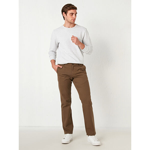 LCW CLASSIC Geniş Kalıp Gabardin Erkek Chino Pantolon