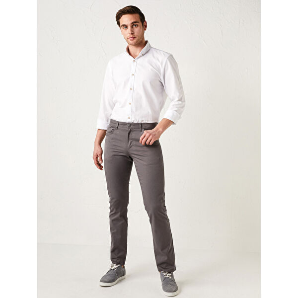 LCW CLASSIC Standart Kalıp Gabardin Erkek Chino Pantolon LCW CLASSIC Standart Kalıp Gabardin Erkek Chino Pantolon