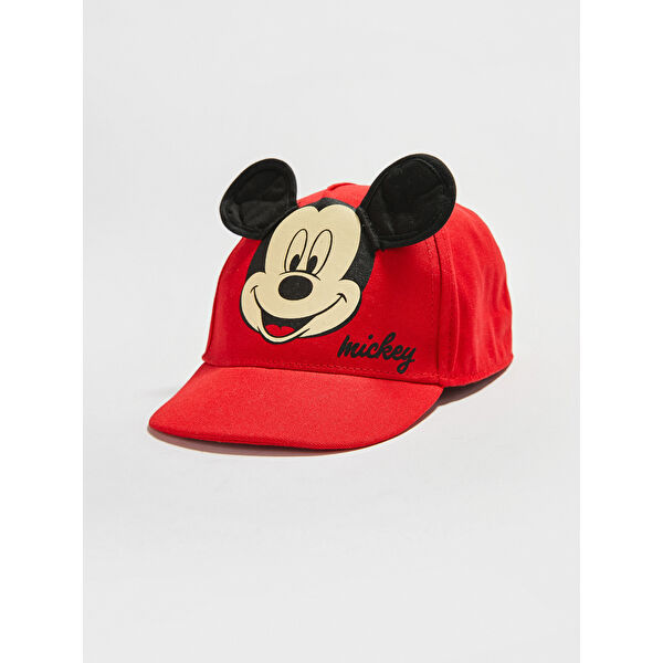 Mickey Mouse Baskılı Erkek Bebek Şapka