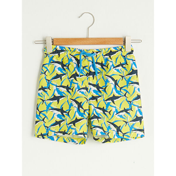 Baskılı Hızlı Kuruyan Erkek Çocuk Deniz Şortu