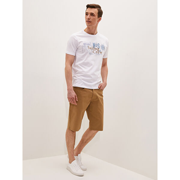 Regular Fit Gabardin Erkek Şort