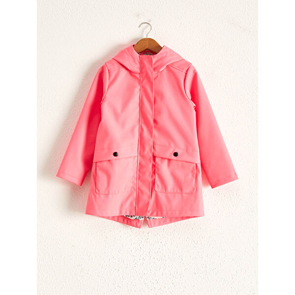 Kız Çocuk Kapüşonlu Kauçuk Yağmurluk