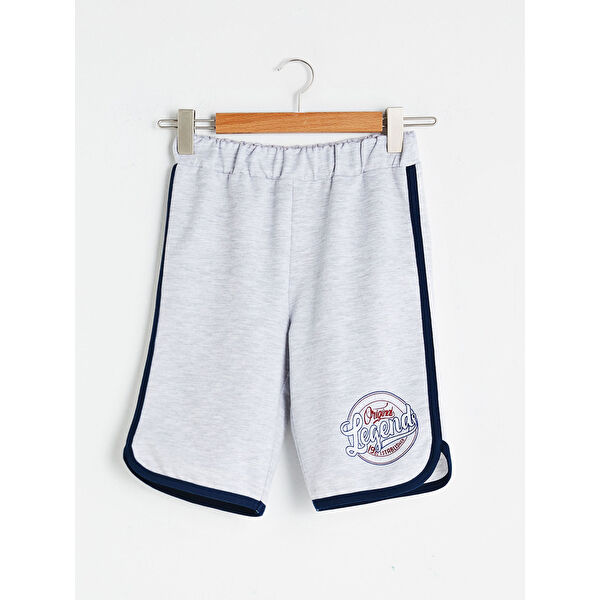 Beli Lastikli Baskılı Erkek Çocuk Pijama Şort