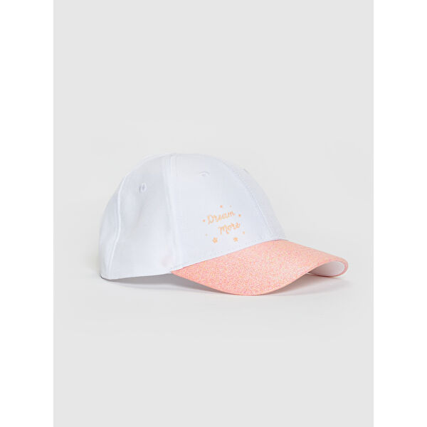 Kız Çocuk Slogan Baskılı Şapka