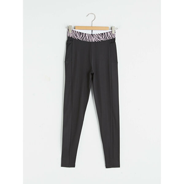 LCW DREAM Beli Lastikli Desenli Kadın Tayt