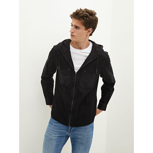 LCW CASUAL Regular Fit Uzun Kollu Erkek Jean Gömlek