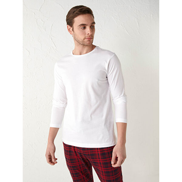 LCW DREAM Bisiklet Yaka Uzun Kollu Pamuklu Erkek Fanila