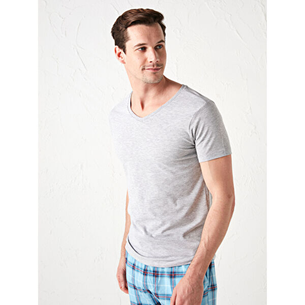 LCW DREAM V Yaka Kısa Kollu Pamuklu Erkek Fanila