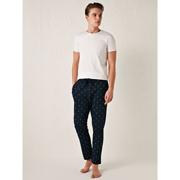 Standart Kalıp Desenli Erkek Pijama Alt
