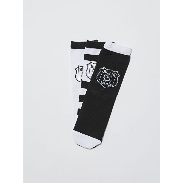 Beşiktaş Baskılı Erkek Çocuk Taraftar Soket Çorap 3'lü Beşiktaş Baskılı Erkek Çocuk Taraftar Soket Çorap 3'lü