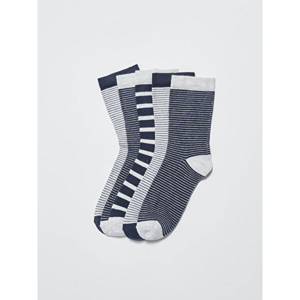 Çizgili Erkek Çocuk Soket Çorap 5'li