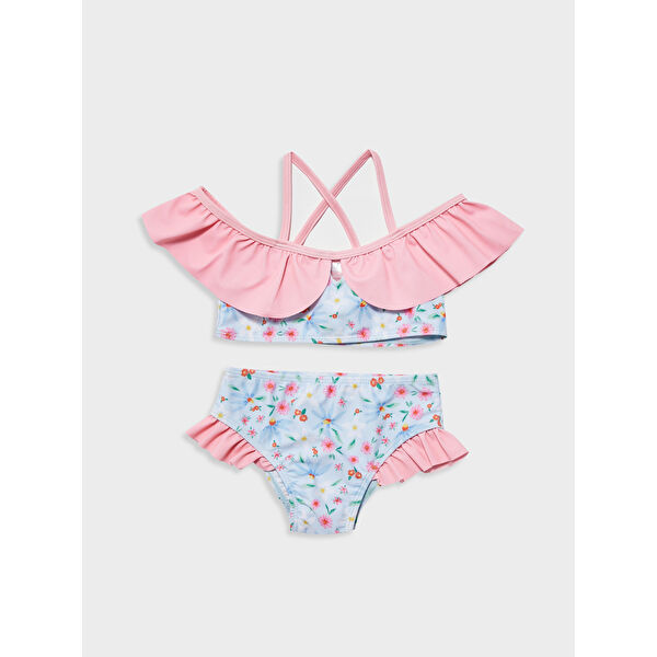Desenli Kız Bebek Bikini