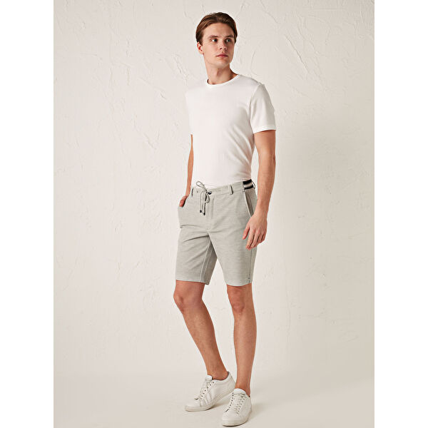 LCW VISION Slim Fit Dokulu Erkek Şort