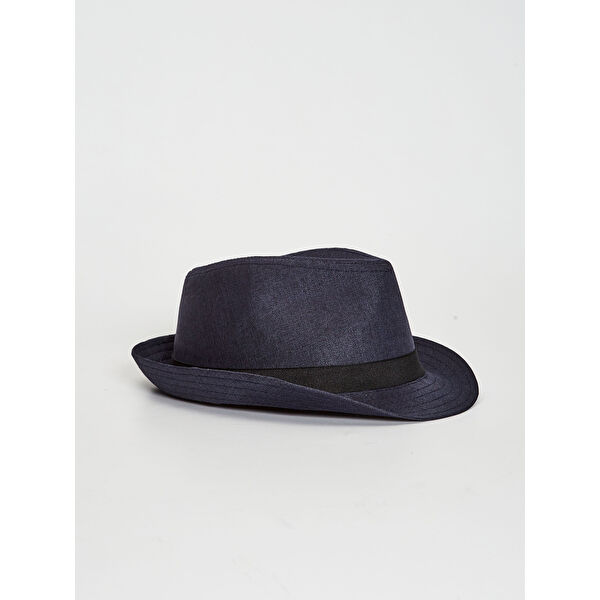 Erkek Çocuk Biye Detaylı Fötr Şapka