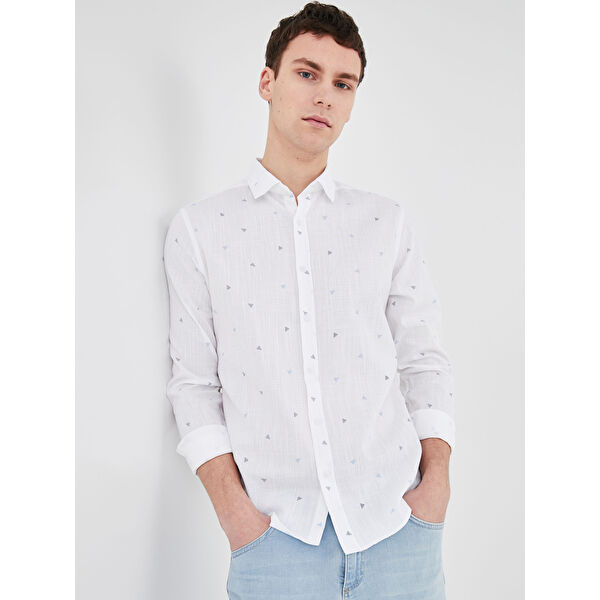 LCW CASUAL Ekstra Slim Fit Uzun Kollu Poplin Erkek Gömlek LCW CASUAL Ekstra Slim Fit Uzun Kollu Poplin Erkek Gömlek