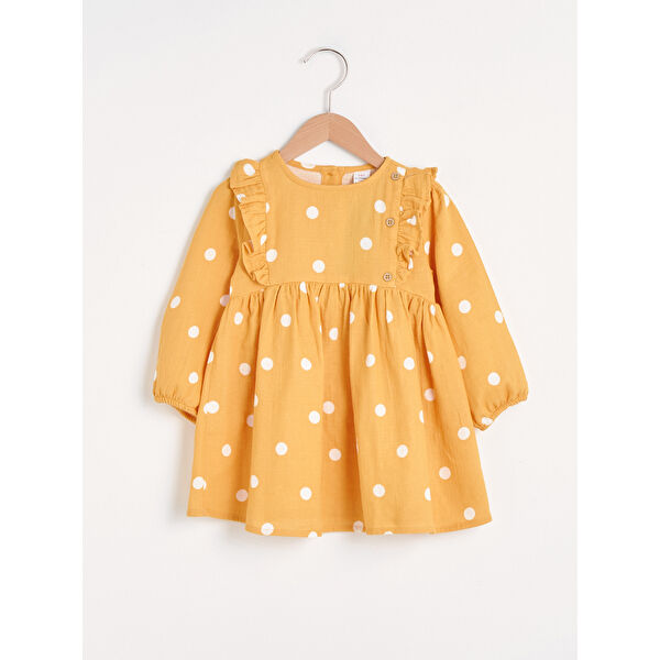 Kız Bebek Puantiyeli Elbise