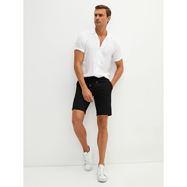 LCW VISION Slim Fit Beli Bağlama Detaylı Erkek Şort