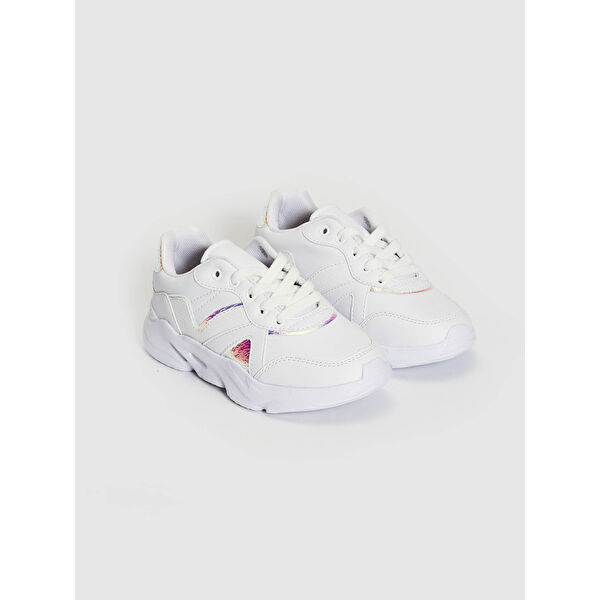 Kız Çocuk Bağcıklı Kalın Tabanlı Sneaker Kız Çocuk Bağcıklı Kalın Tabanlı Sneaker