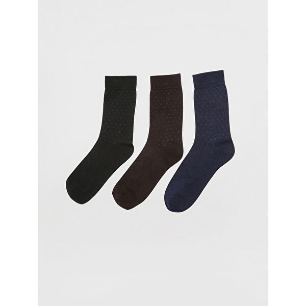 Desenli Erkek Bambu Soket Çorap 3'lü Desenli Erkek Bambu Soket Çorap 3'lü