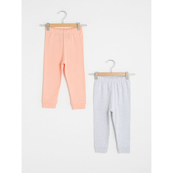 Beli Lastikli Pamuklu Erkek Bebek Pijama Alt 2'li