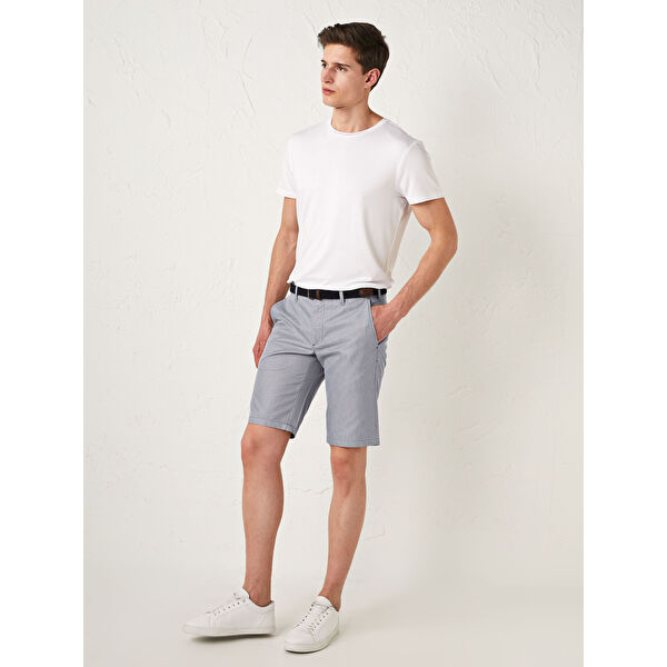 LCW VISION Slim Fit Kemerli Erkek Şort LCW VISION Slim Fit Kemerli Erkek Şort