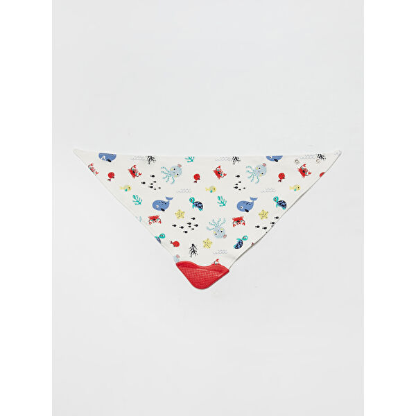 Baskılı Erkek Bebek Mama Önlüğü