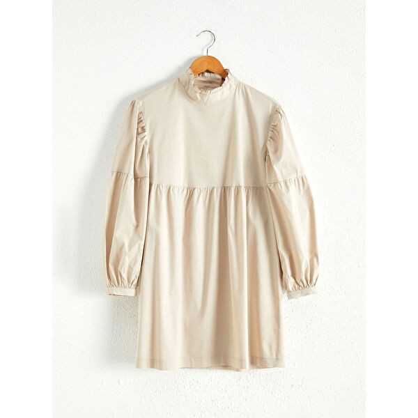 MODEST Düz Balon Kol Poplin Tunik